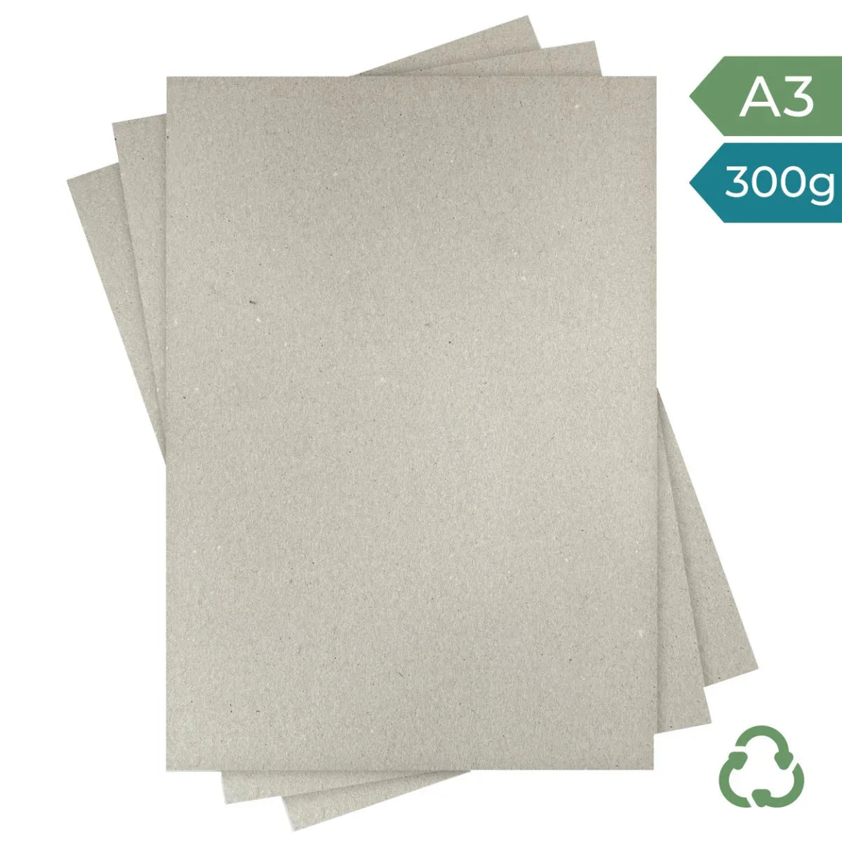 A3 Natural Recycled Card 100 Pk eco-craft