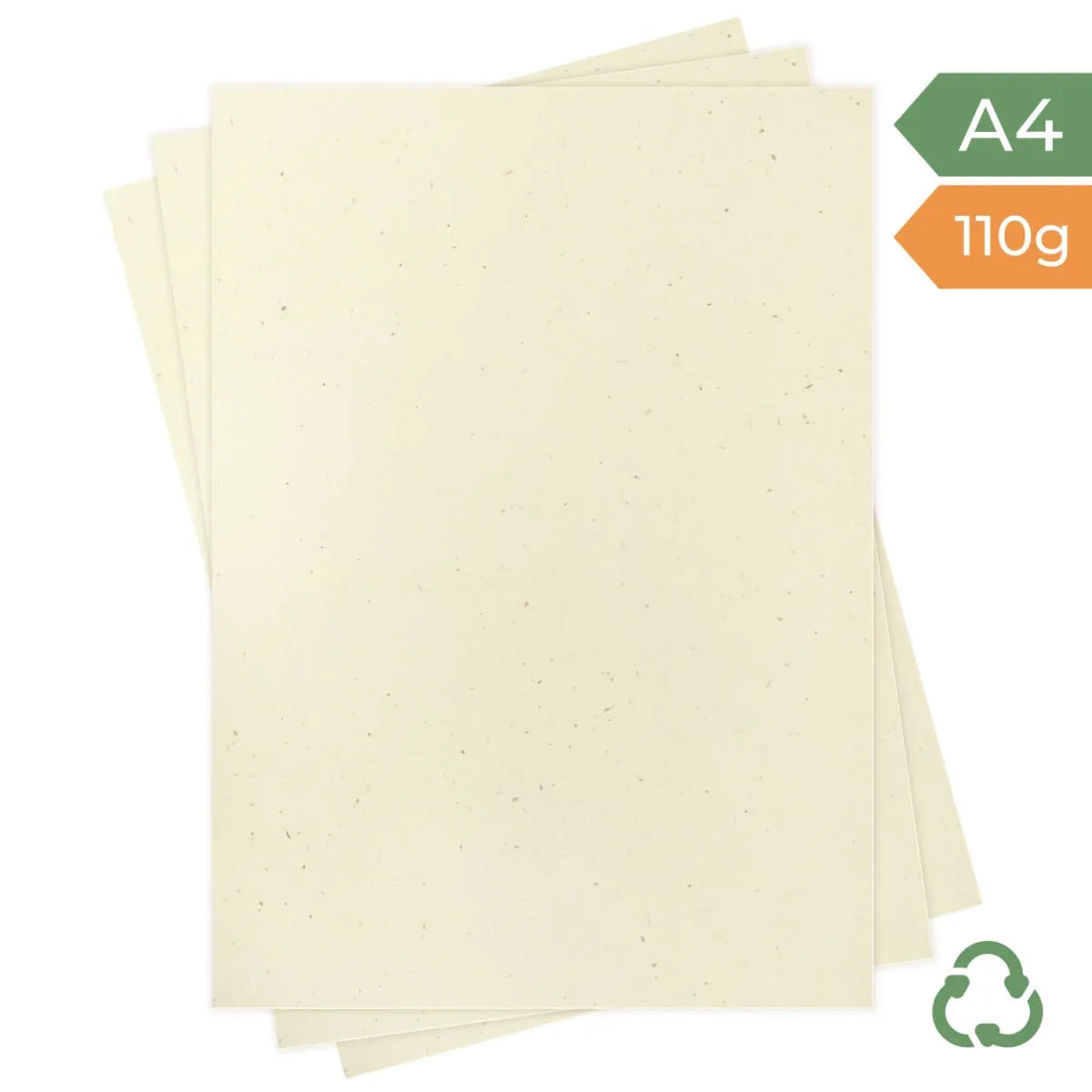 A4 Natural Recycled Card 100 Pk eco-craft